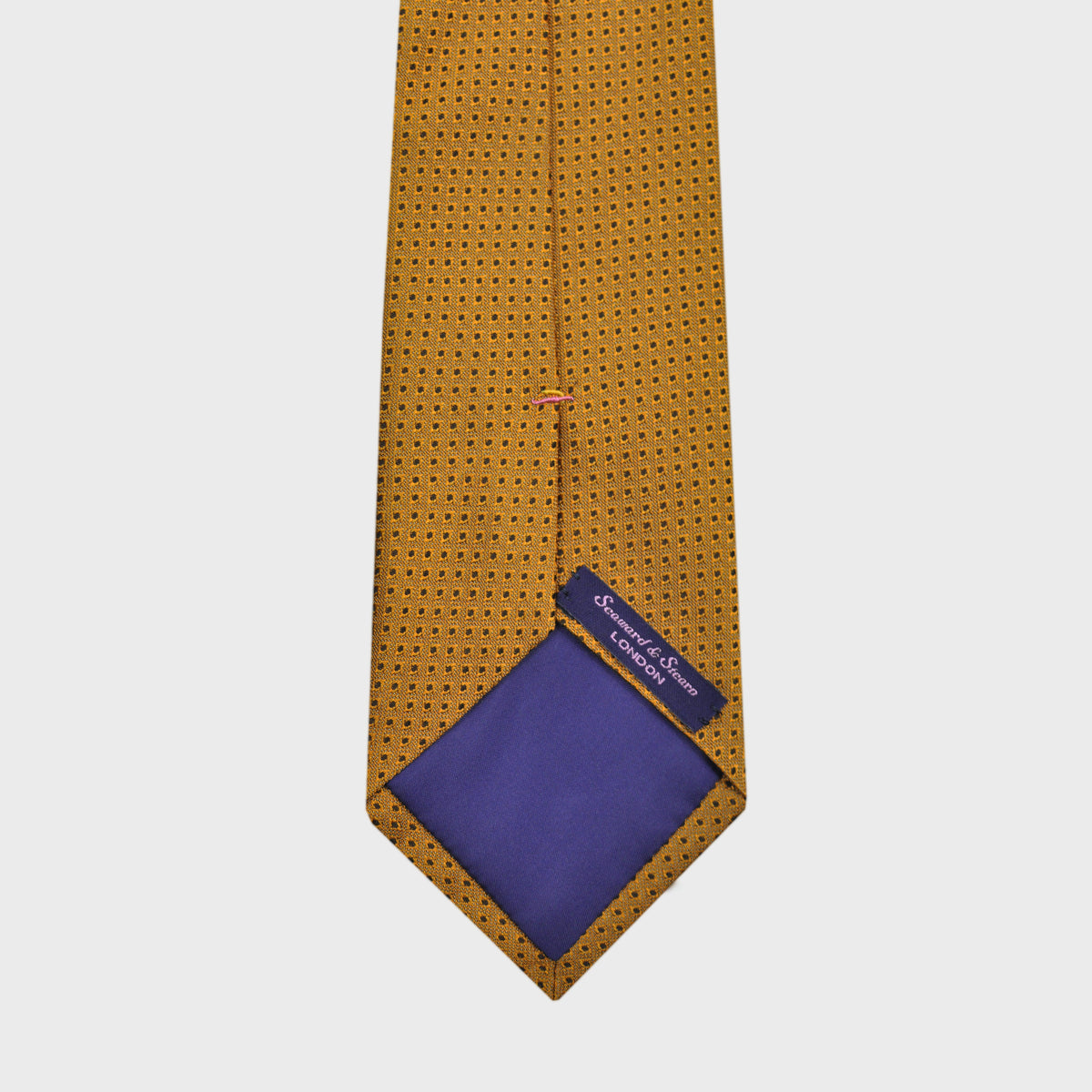 Natte Woven Squares Silk Tie in Gold – Seaward & Stearn